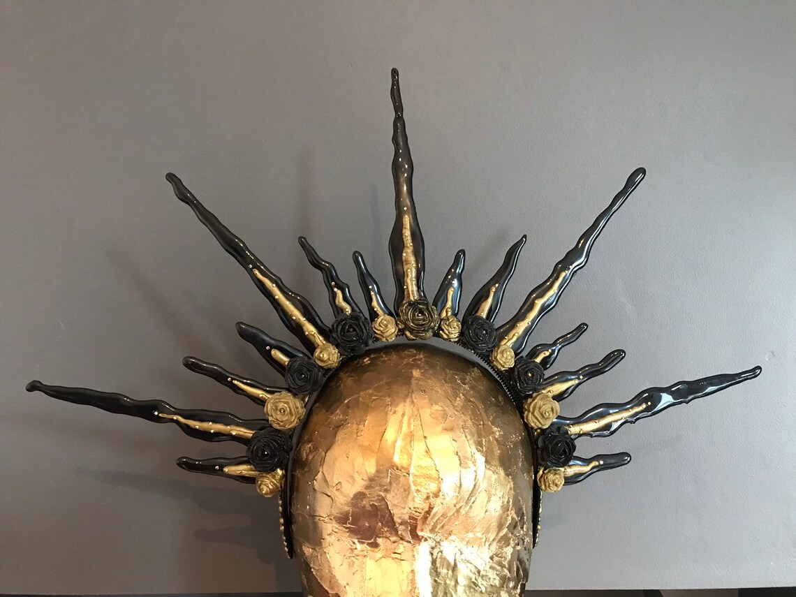 Black Sun Halo Headdress - Etsy