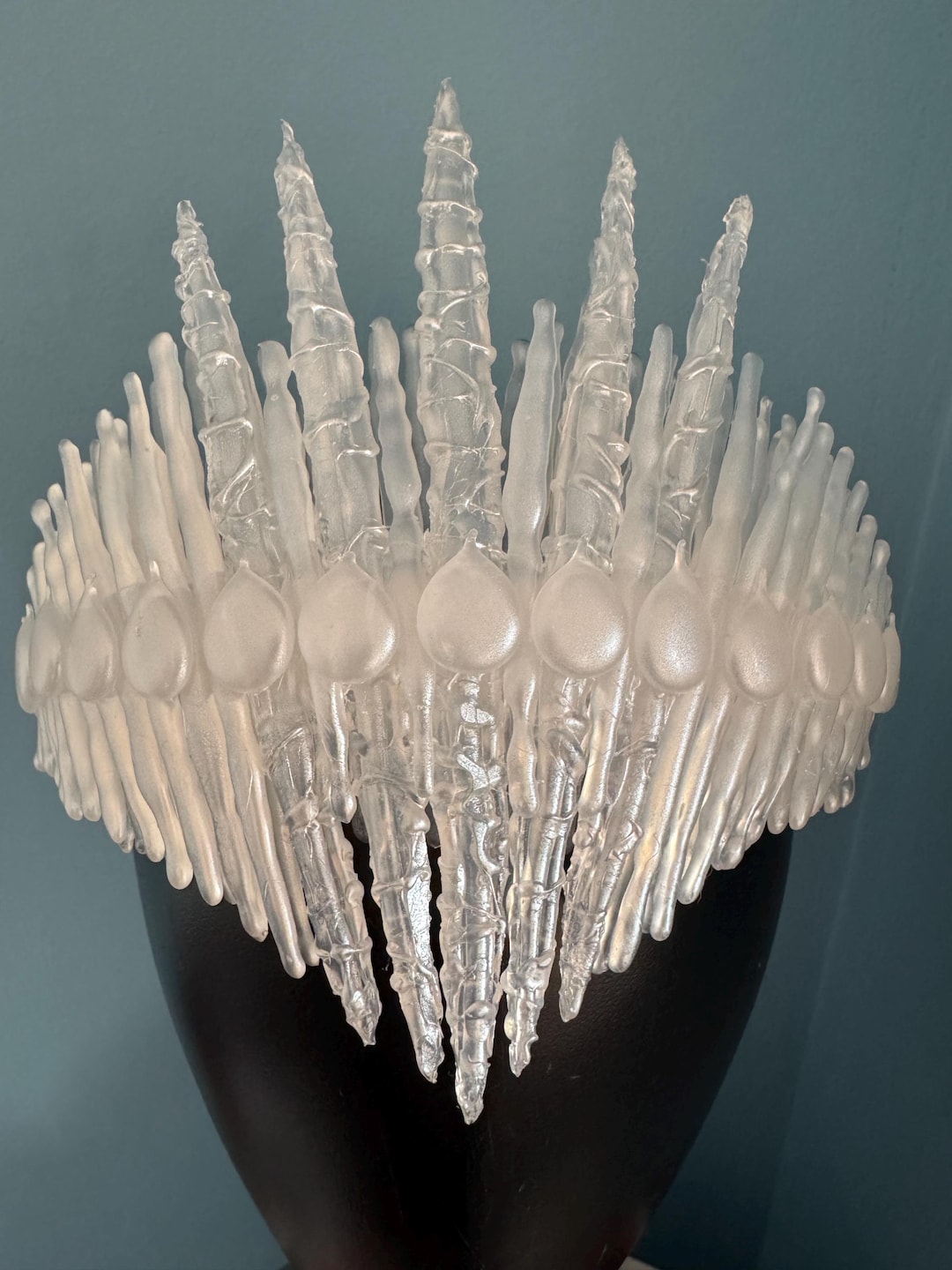 Pearlescent Jewelled Ice Queen Crown Headdress, Pearlescent Ice Queen ...