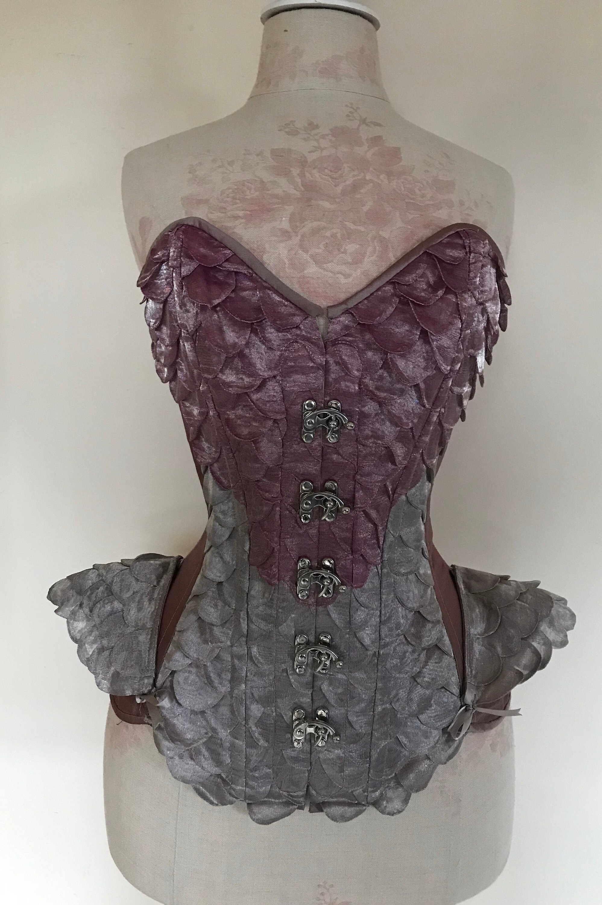 Frosted Rose Petal Mermaid Corset | Etsy