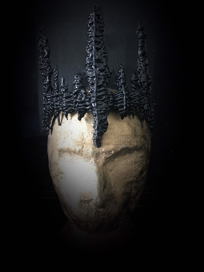 Alien Crown Headdress Exoskeleton Crown Black Crown Cosplay - Etsy