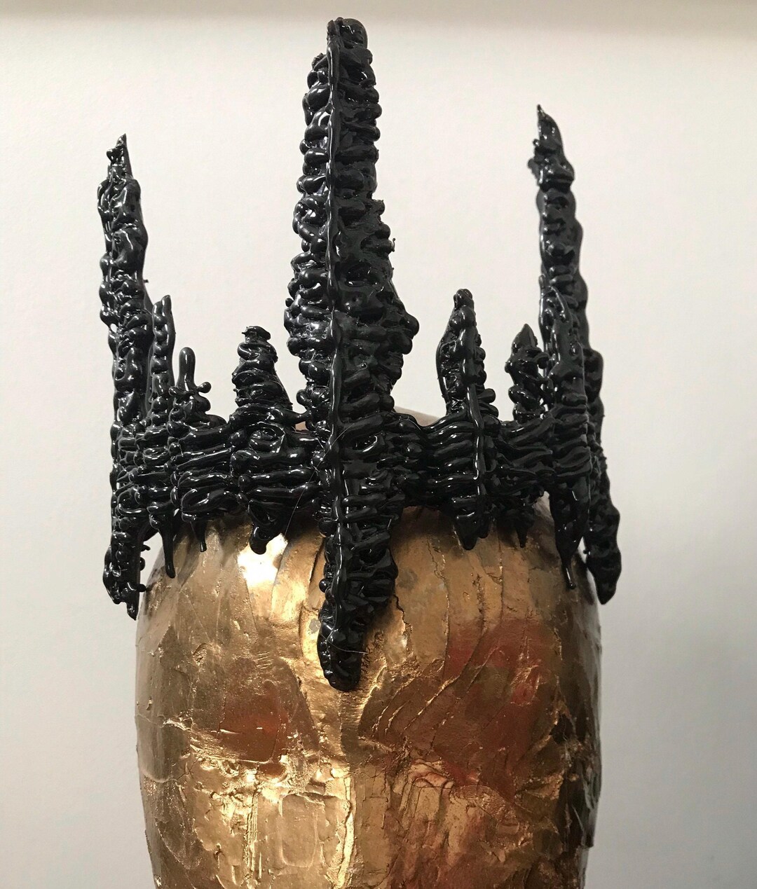 Alien Crown Headdress, Exoskeleton Crown, Black Crown, Cosplay Crown ...