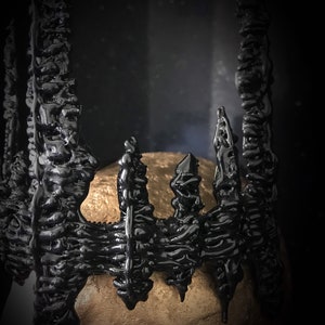 Alien Crown Headdress, Exoskeleton Crown, Black Crown, Cosplay Crown ...