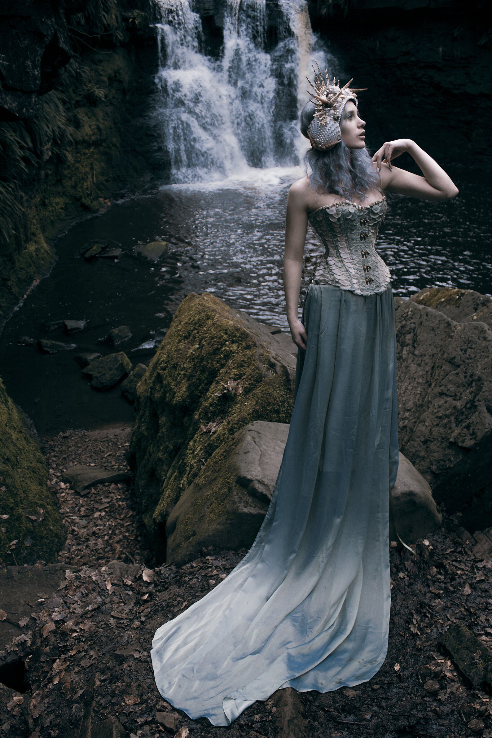 La Sirène the Mermaid Corset, Mermaid Corset, Mermaid Scale Corset ...