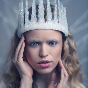 Ice Crown, Ice Queen Crown, Ice King Crown, Frozen Crown, Ice Crown ...