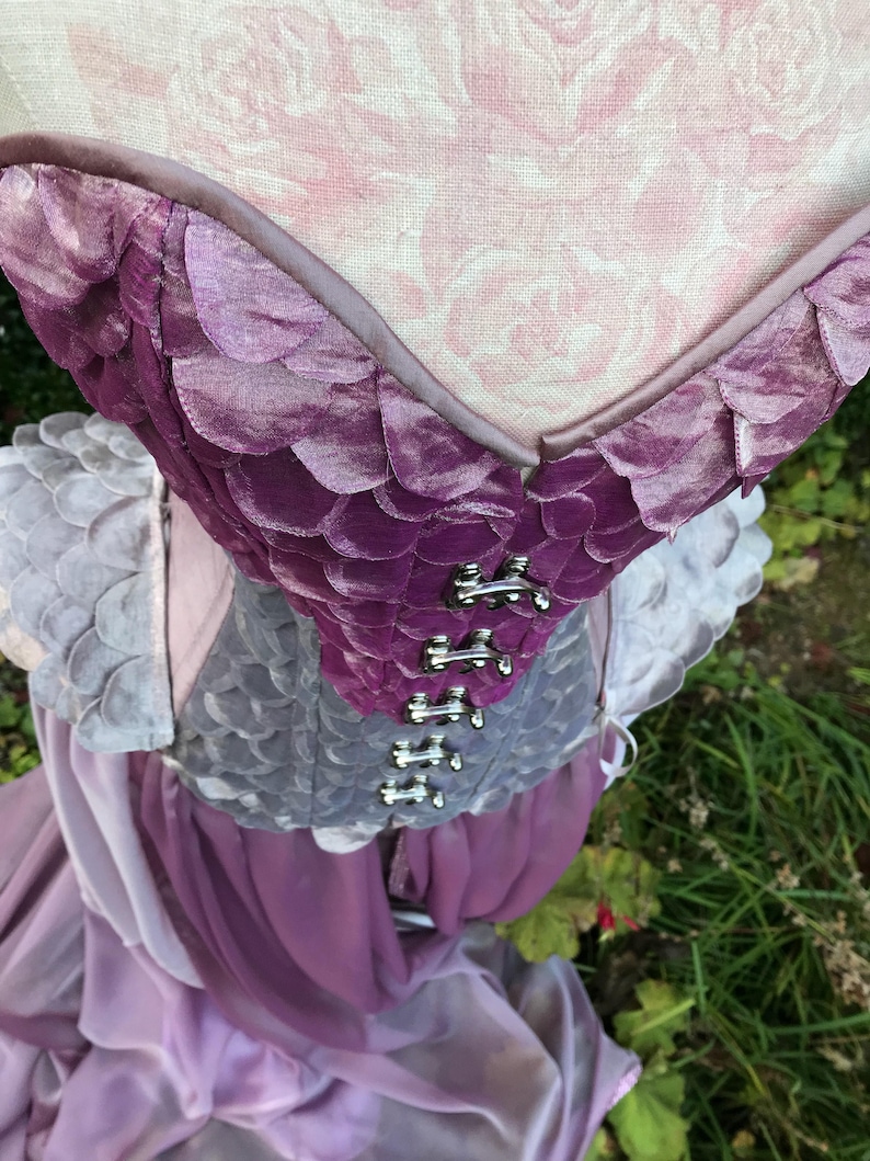 Frosted Rose Petal Mermaid Corset | Etsy