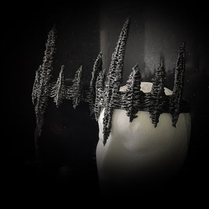 Alien Crown Headdress, Exoskeleton Crown, Black Crown, Cosplay Crown ...