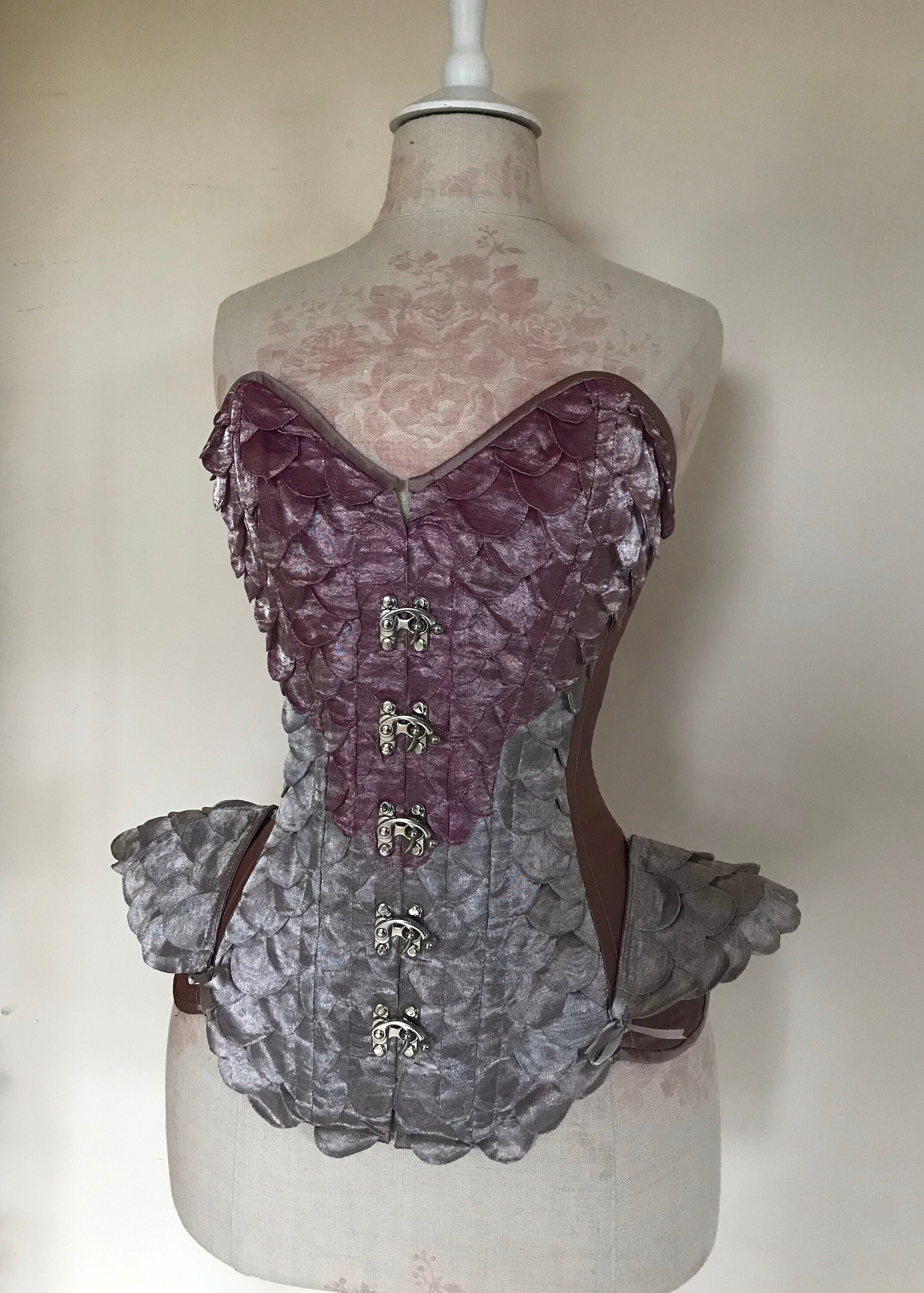 Frosted Rose Petal Mermaid Corset | Etsy