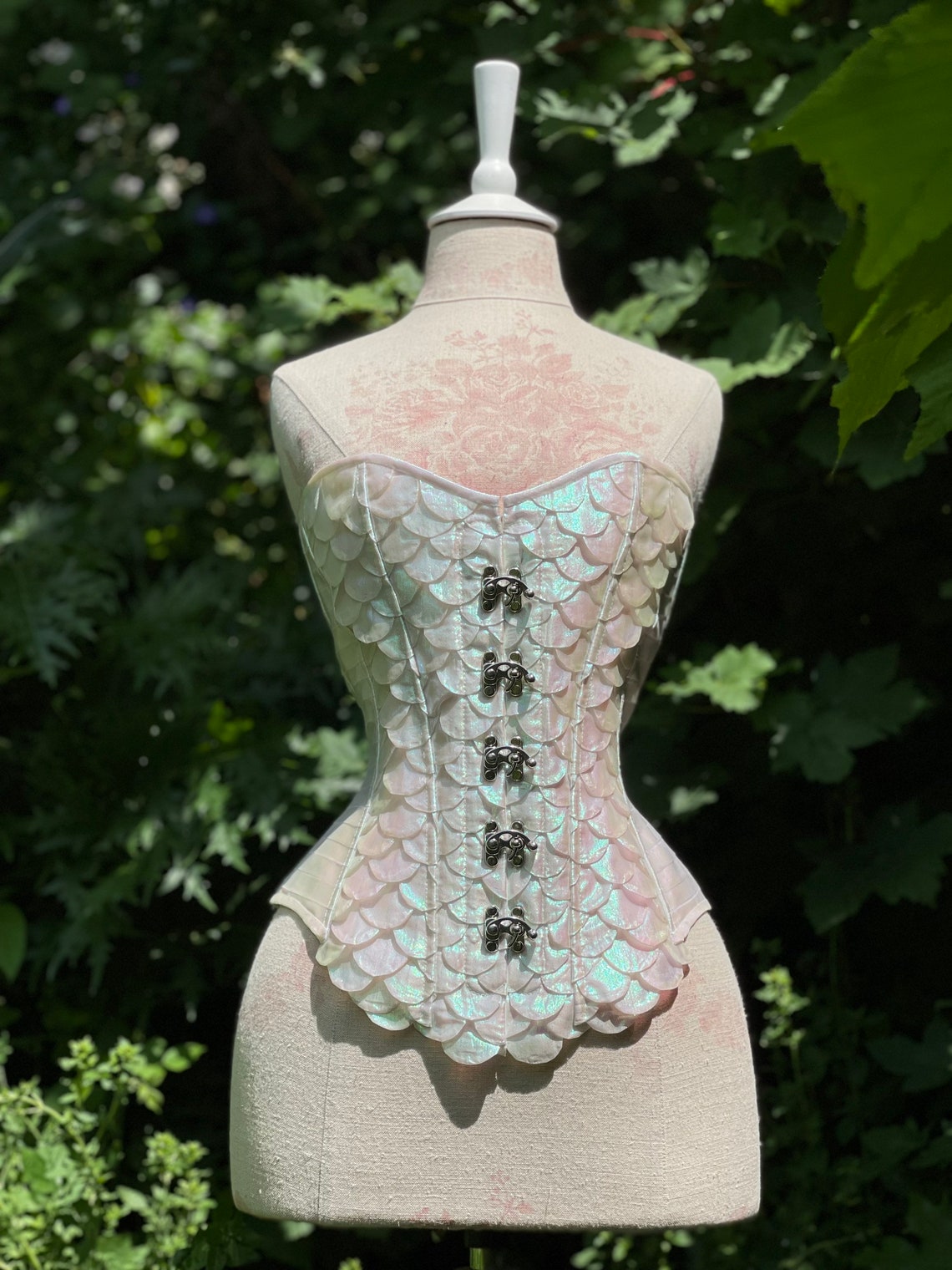 Moonlit Mermaid Corset Bridal Corset Iridescent Mermaid - Etsy