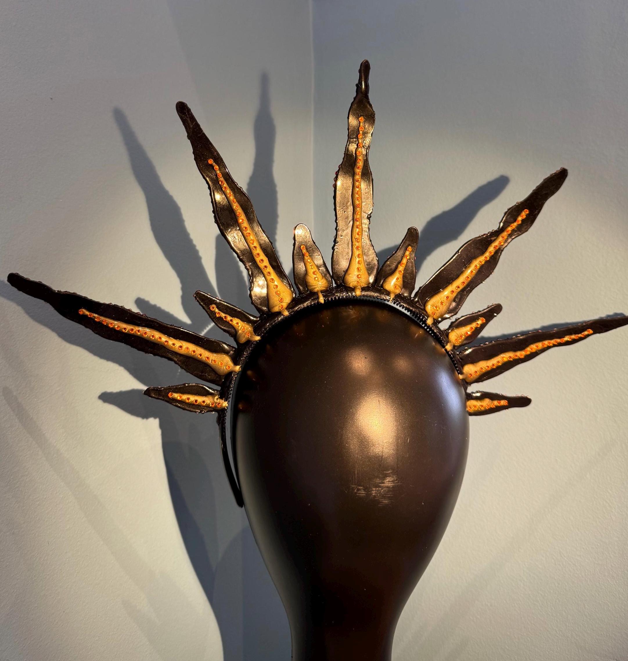 Firebird Sun Halo Headdress: Swarovski Crystal Plastic Sunray Crown - Etsy