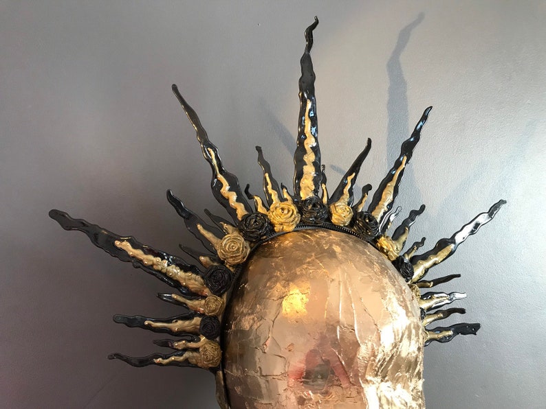 Black Sun Halo Headdress | Etsy