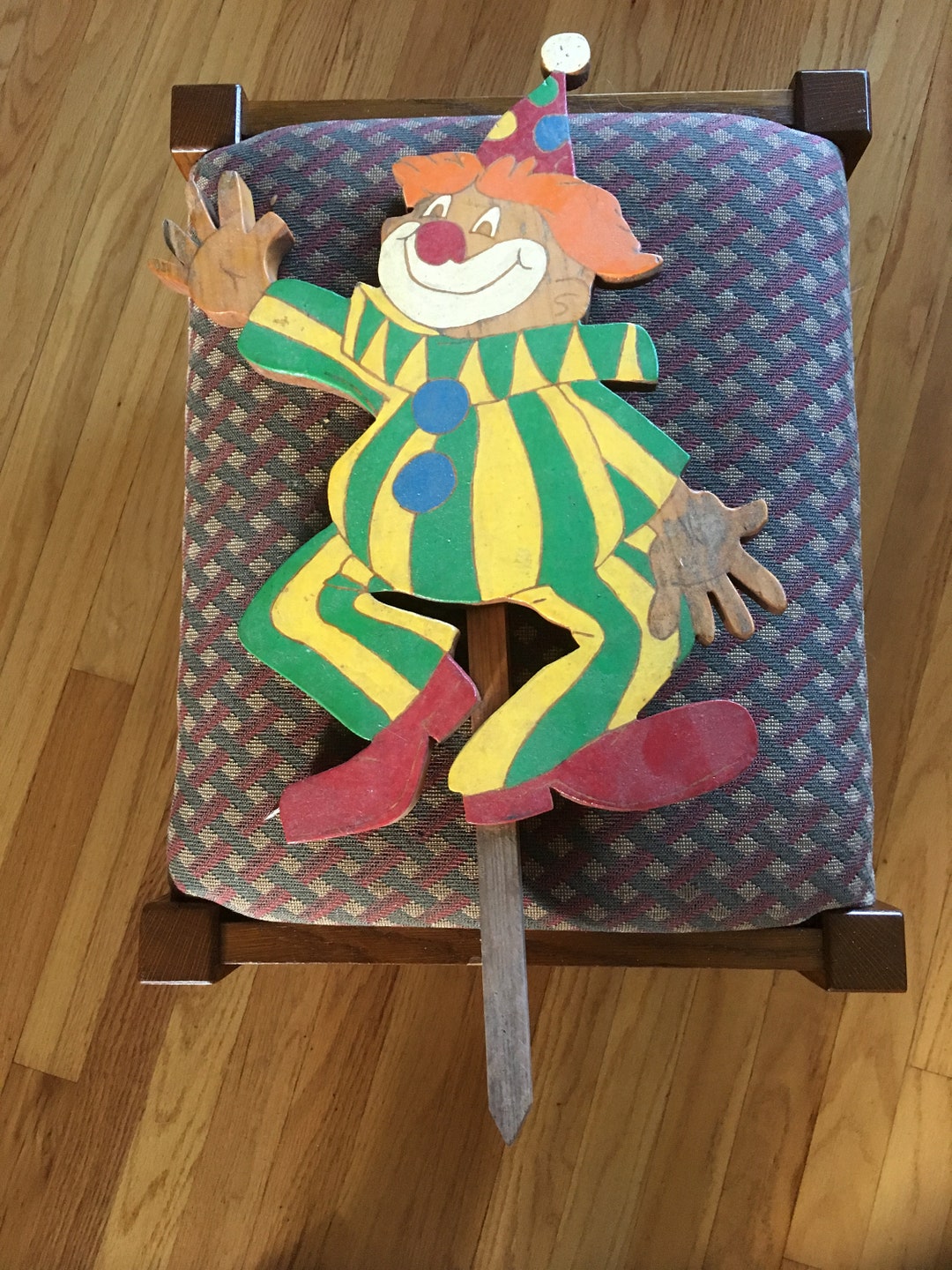 Clown Clown de fête pour enfants clown vintage sur un bâton - Etsy France