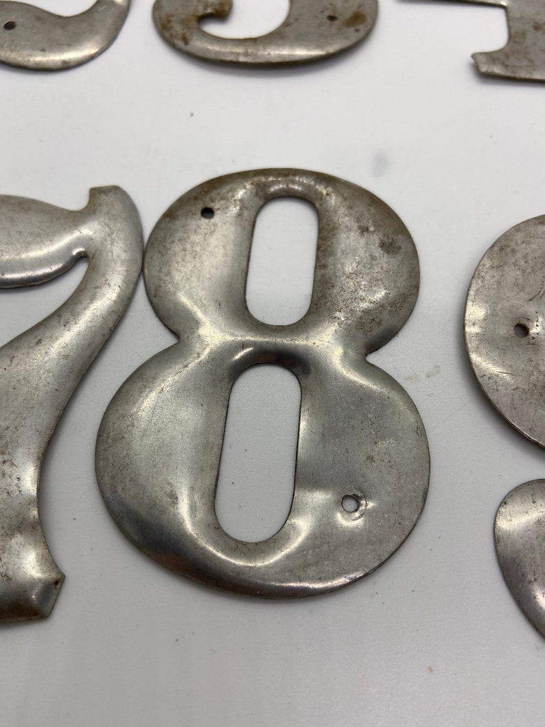 Numbers, Sign Numbers, Vintage Metal Number Set, Patina and All ...