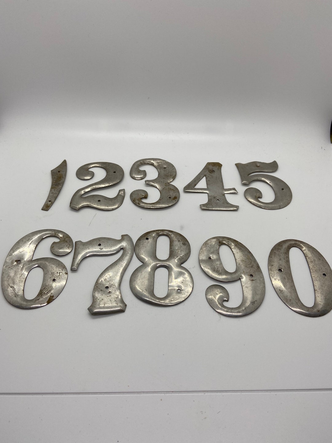 Numbers, Sign Numbers, Vintage Metal Number Set, Patina and All ...