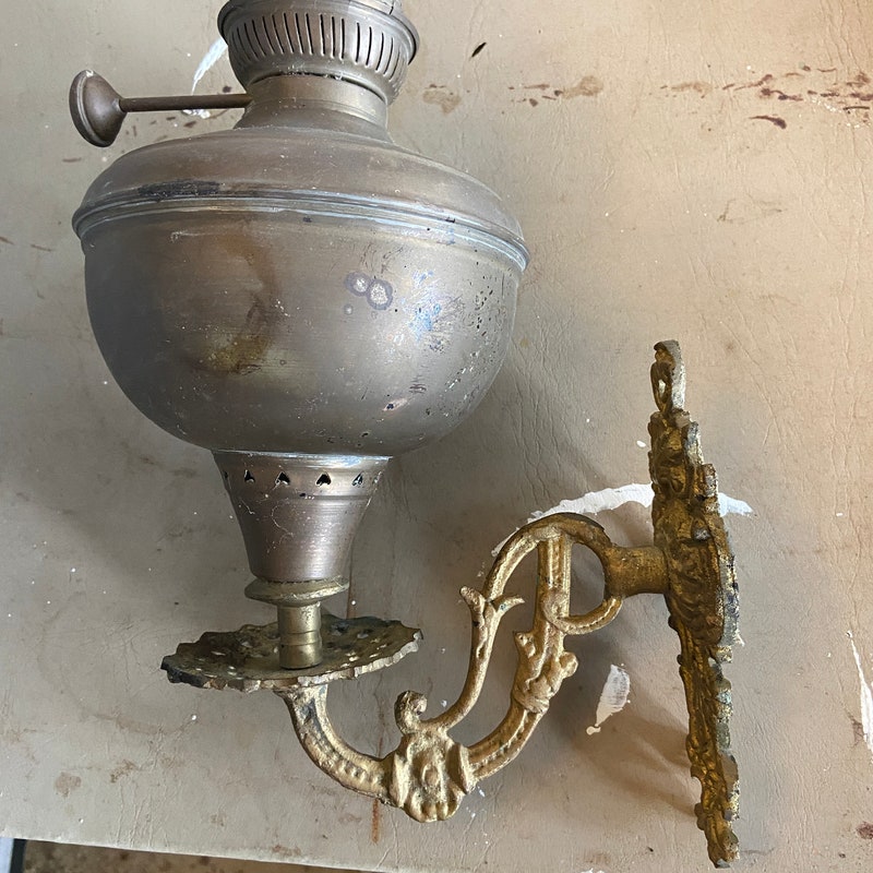 Antique Hanging Oil Lamp - Etsy