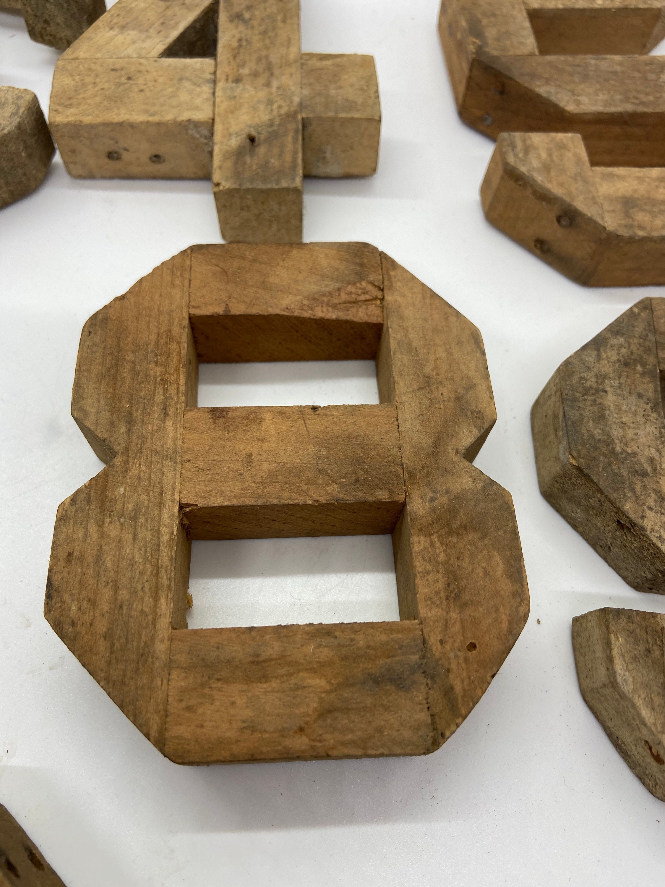 Letters Wood Letters Vintage Wooden Sign Letters Wonderful - Etsy UK