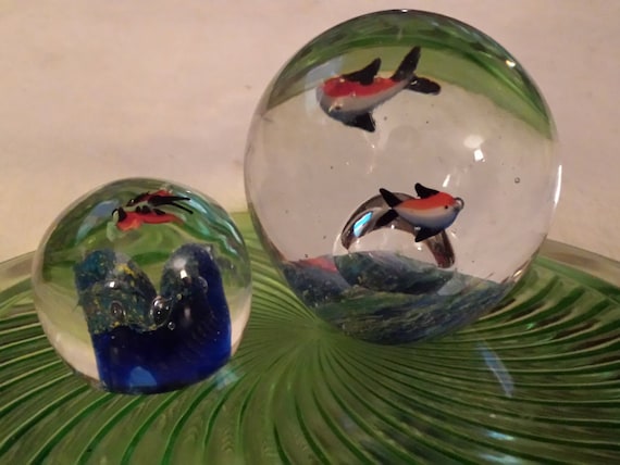 Office Desk /Coffee Table Decoration Vintage Art Glass Clear Crystal ...