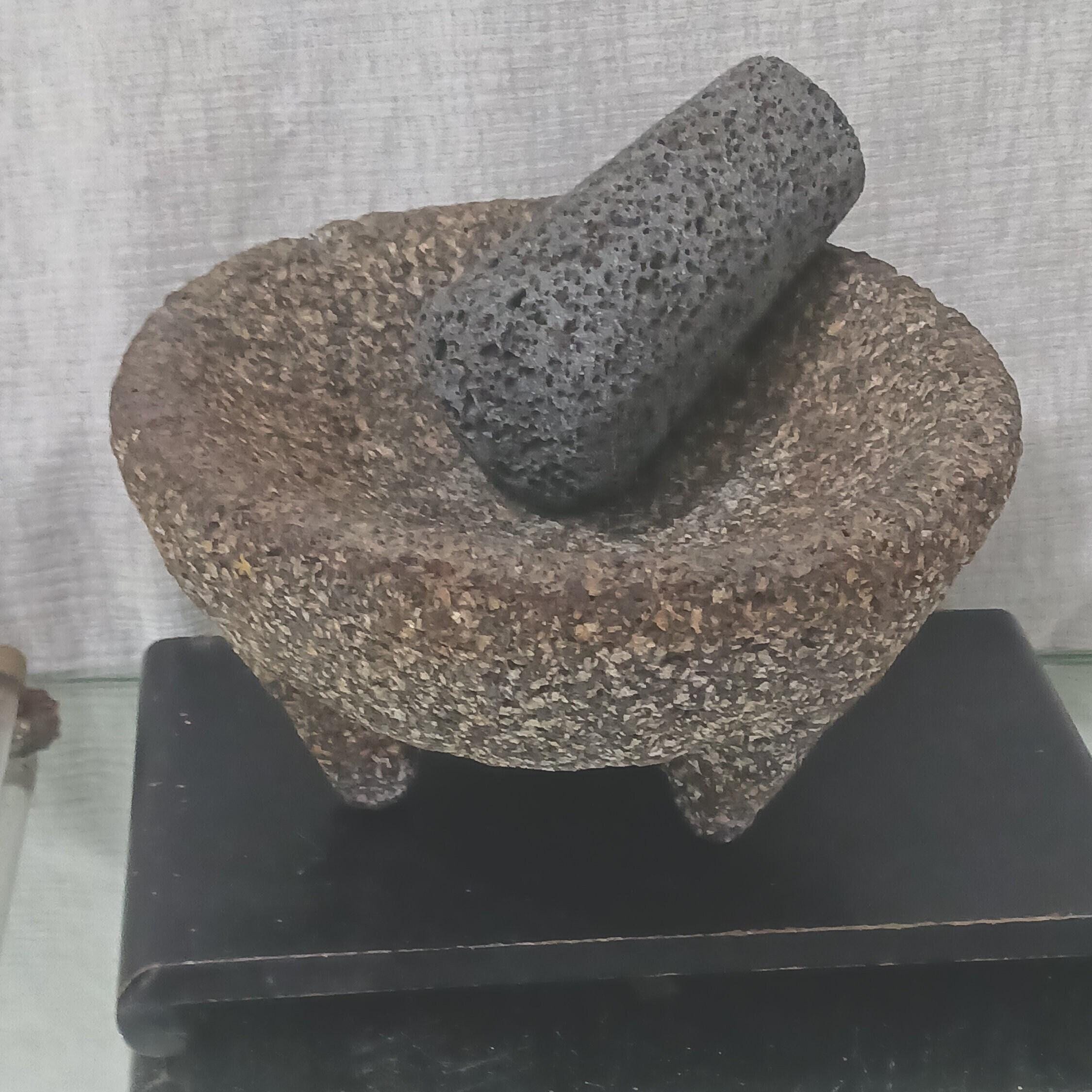 Mortar Pestle, Spanish is a Molcajete, Mexican Mortar Volcanic Stone ...
