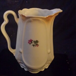 Bavaria Porcelain Antique Pitcher ,handpainted Floral Tapestry, in ...