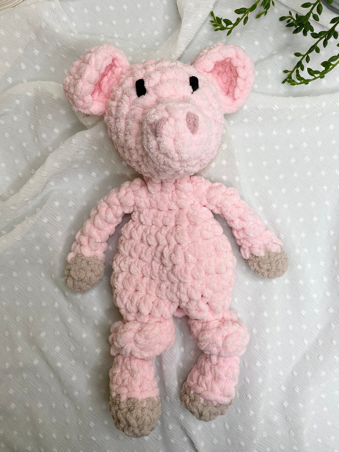 Snuggler | Baby Comforter | Baby Lovey | Pig Snuggler | Crochet Animal ...