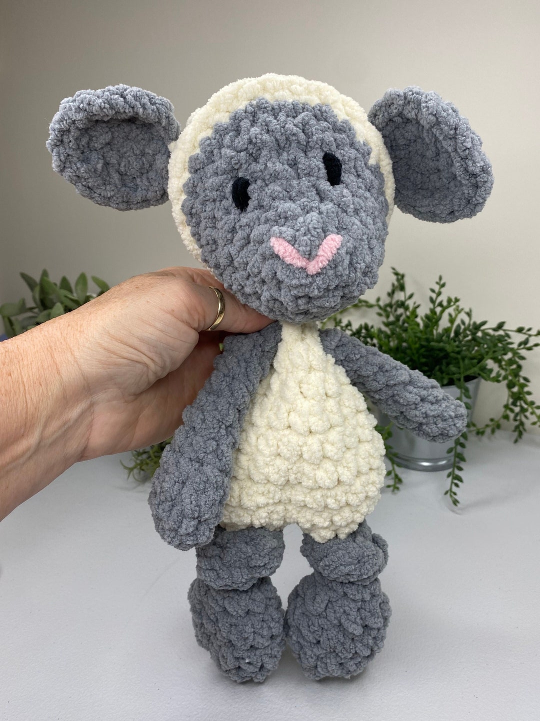 Baby Comforter, Lamb Lovey, Lamb Comforter, Security Blanket, Lamb ...