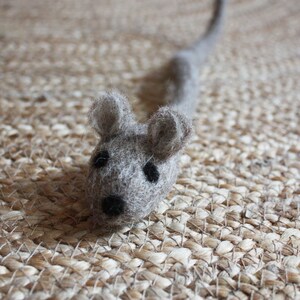 Felted Mouse Cat Toy, Natural Wool, Handmade in Italy - Etsy