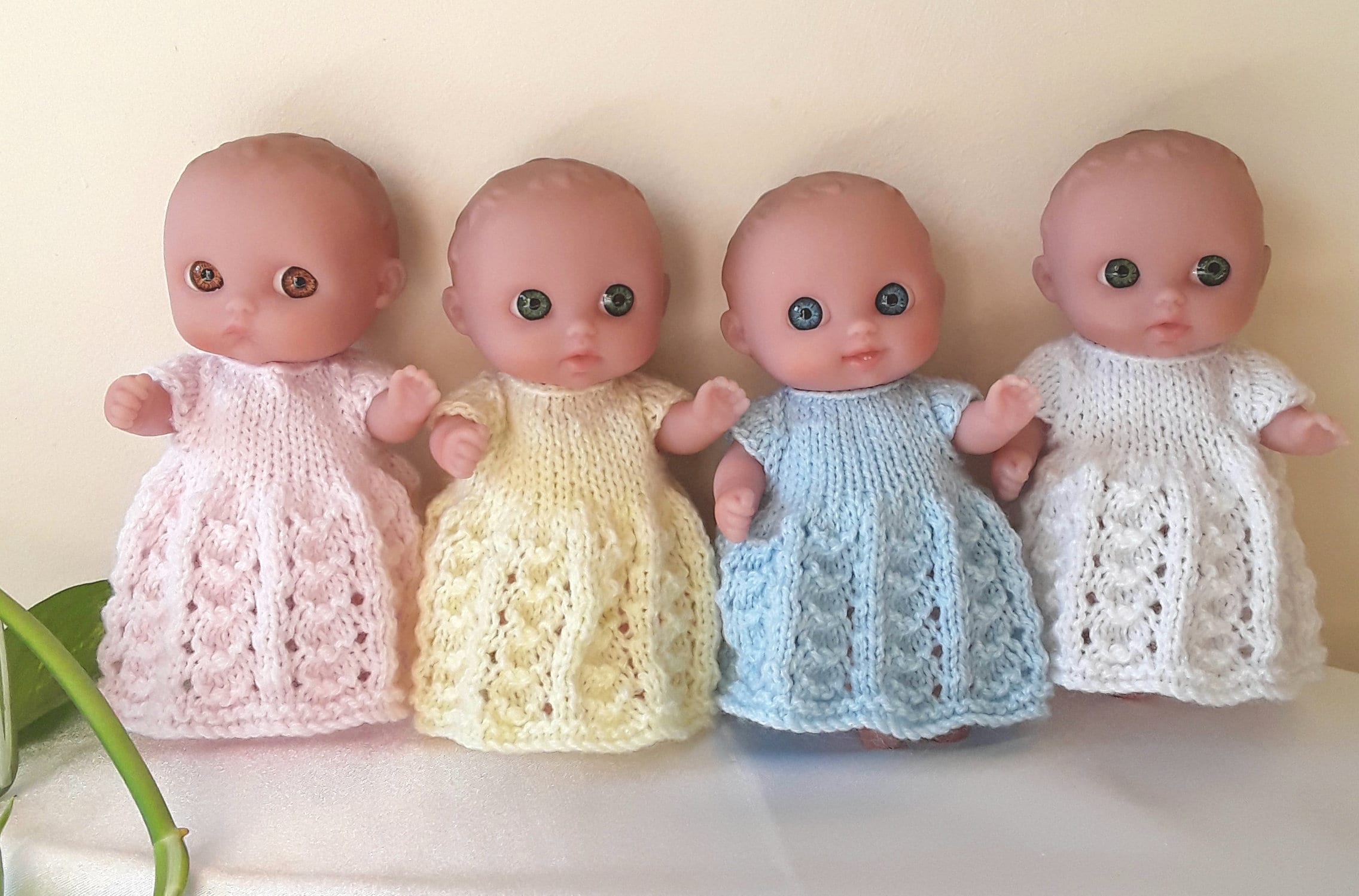 Mini lil Cutesies 5 inch Berenguer Doll (B) with Handknitted Clothing Sets.