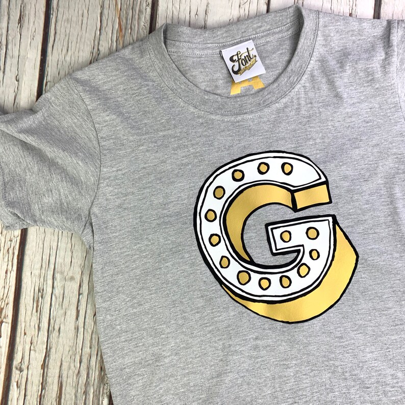 Kids Monogram T-shirt. Personalize Clothing With Your Child's Initial ...