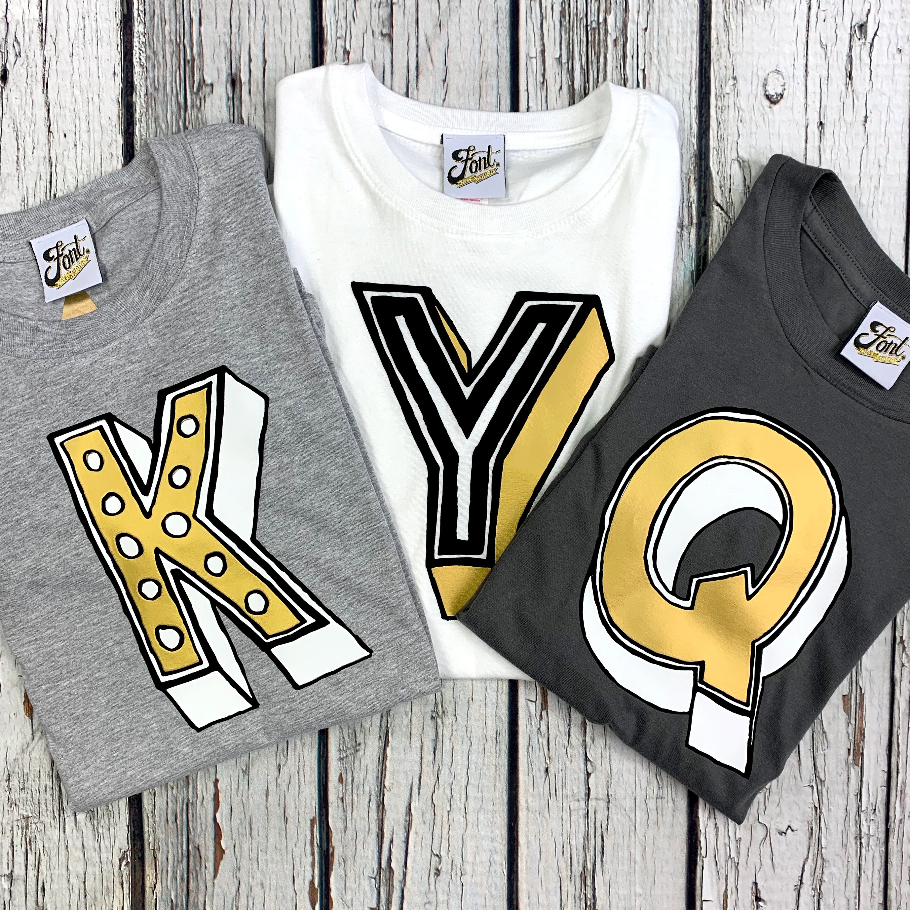 Kids Monogram T-shirt. Personalize Clothing With Your Child's Initial ...