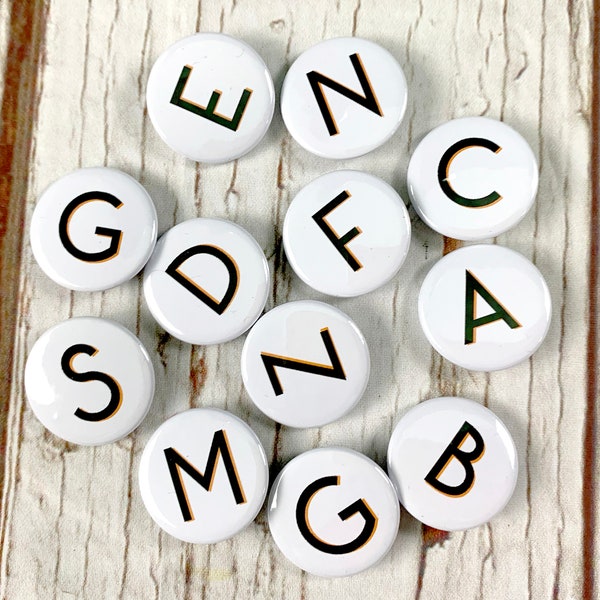 Alphabet Buttons - Etsy