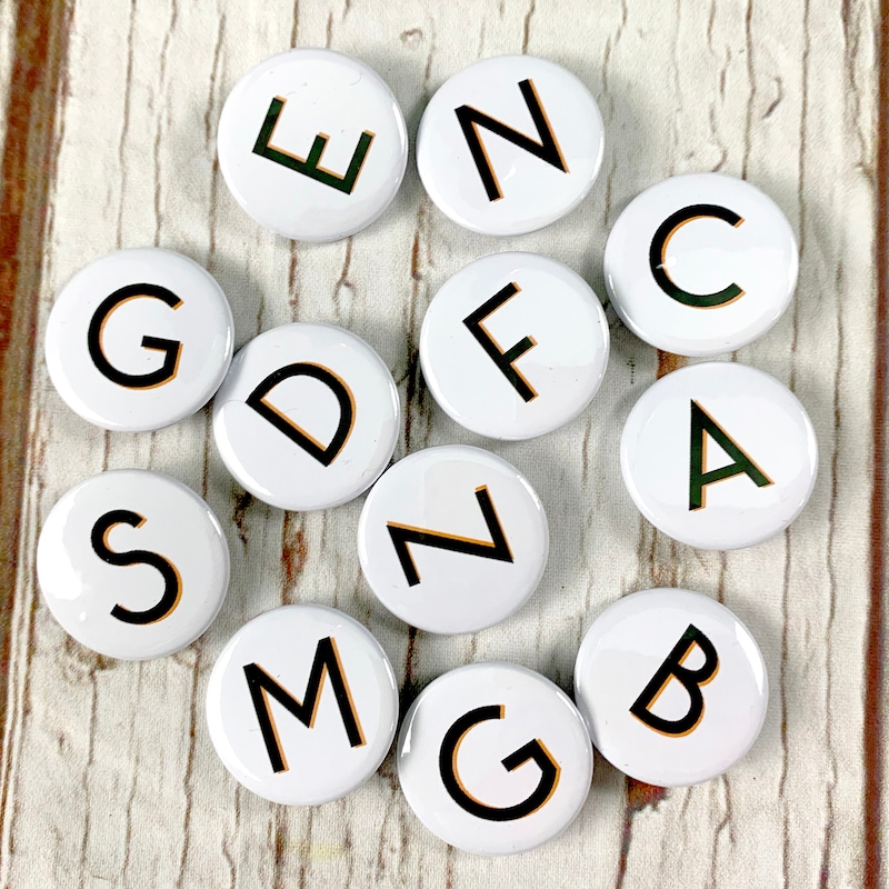 Alphabet Buttons - Etsy