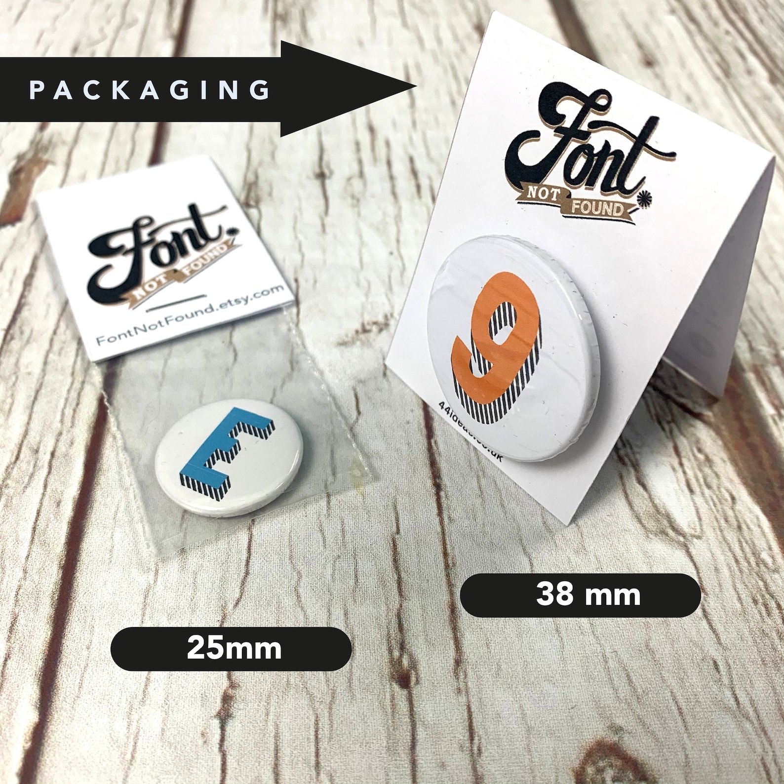 Number Pin Button Badge Rainbow of Colours. Birthday's 1 | Etsy