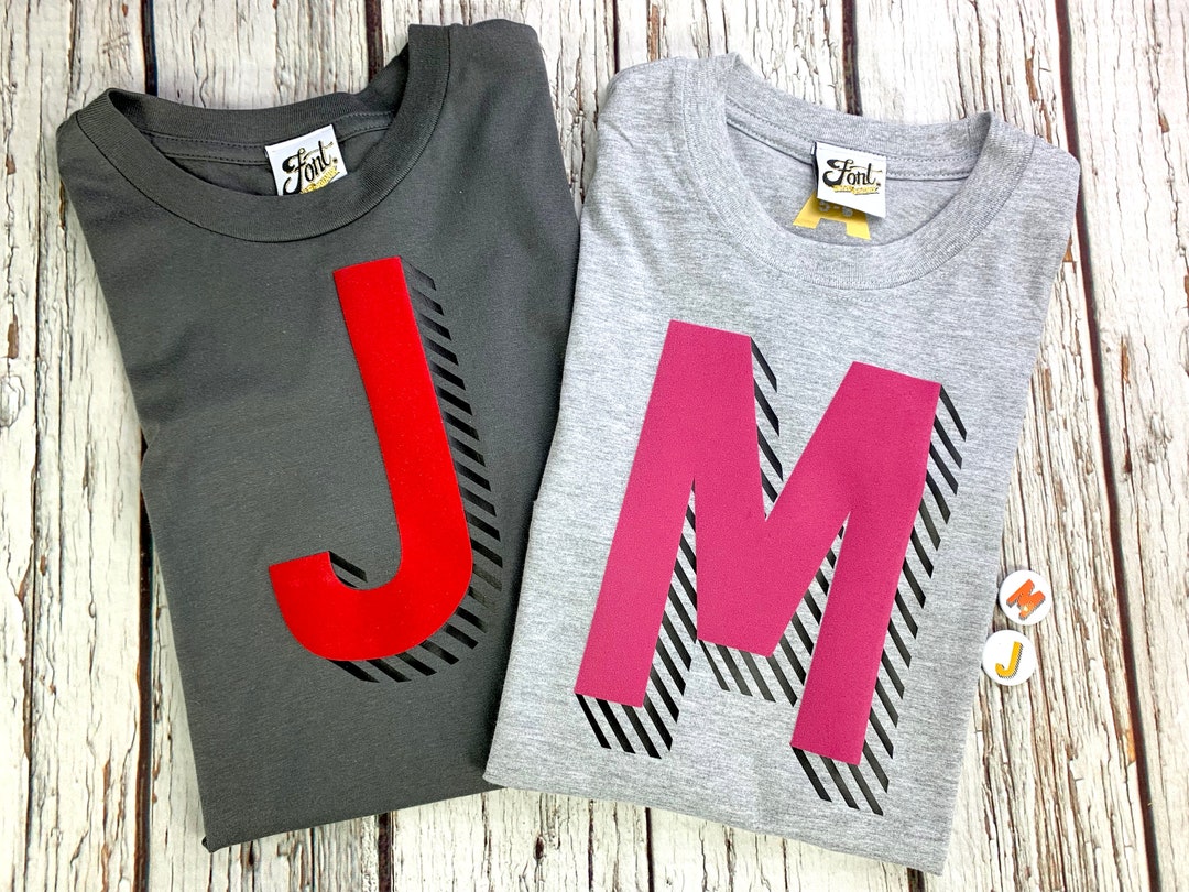 Kids Bright Letter T-shirt. Personalise Clothing With Your Child's ...