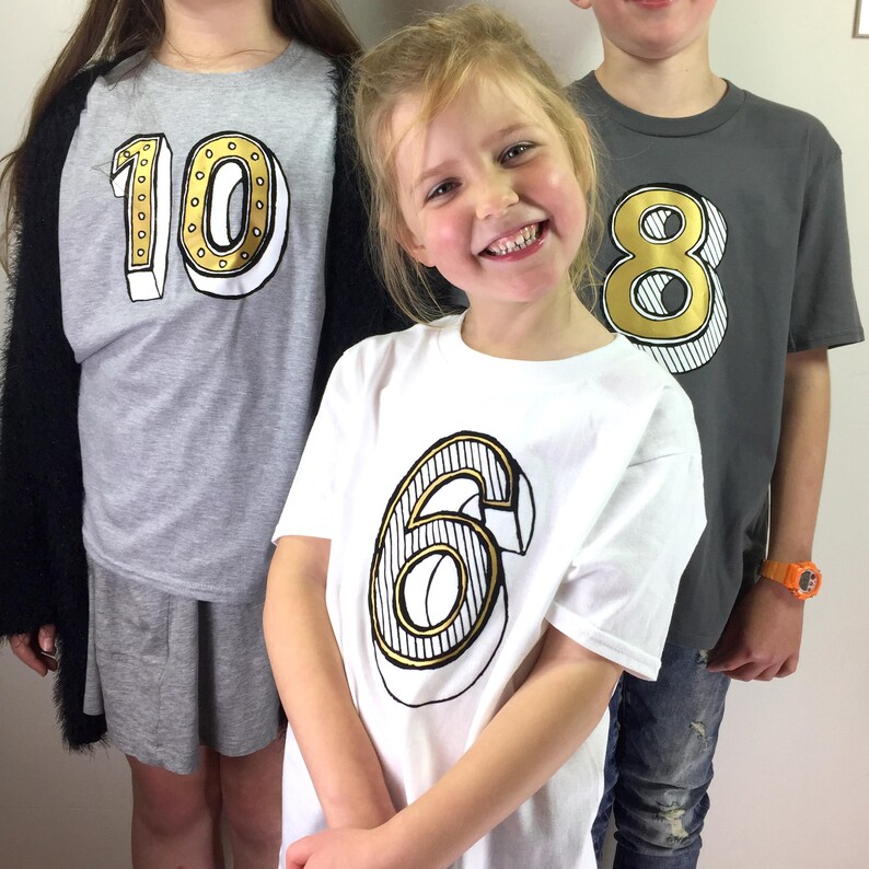 Number Three T-shirt- Child's 3rd Birthday Shirt- Magic No.3 Kids Tee ...