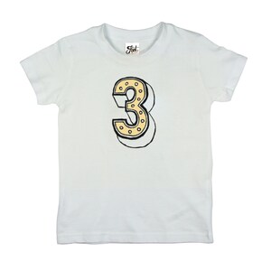 Number Three T-shirt- Child's 3rd Birthday Shirt- Magic No.3 Kids Tee ...