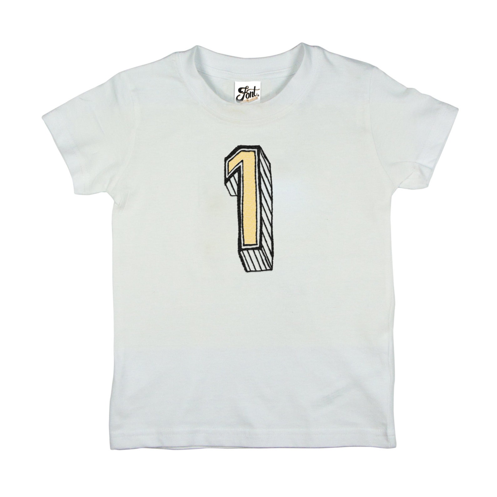 Number 1 Kids T-shirt First Birthday Boys & Girls One Tee - Etsy