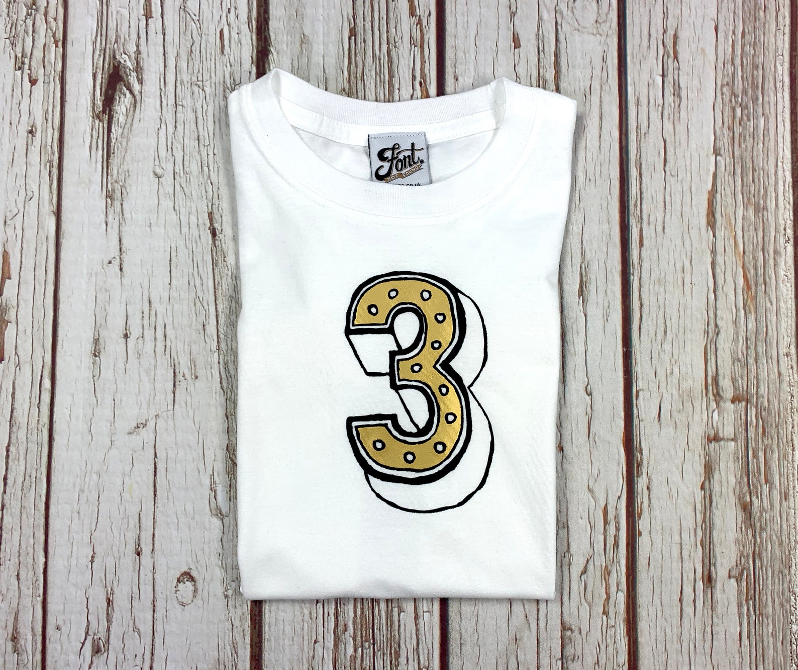 Number Three T-shirt- Child's 3rd Birthday Shirt- Magic No.3 Kids Tee ...