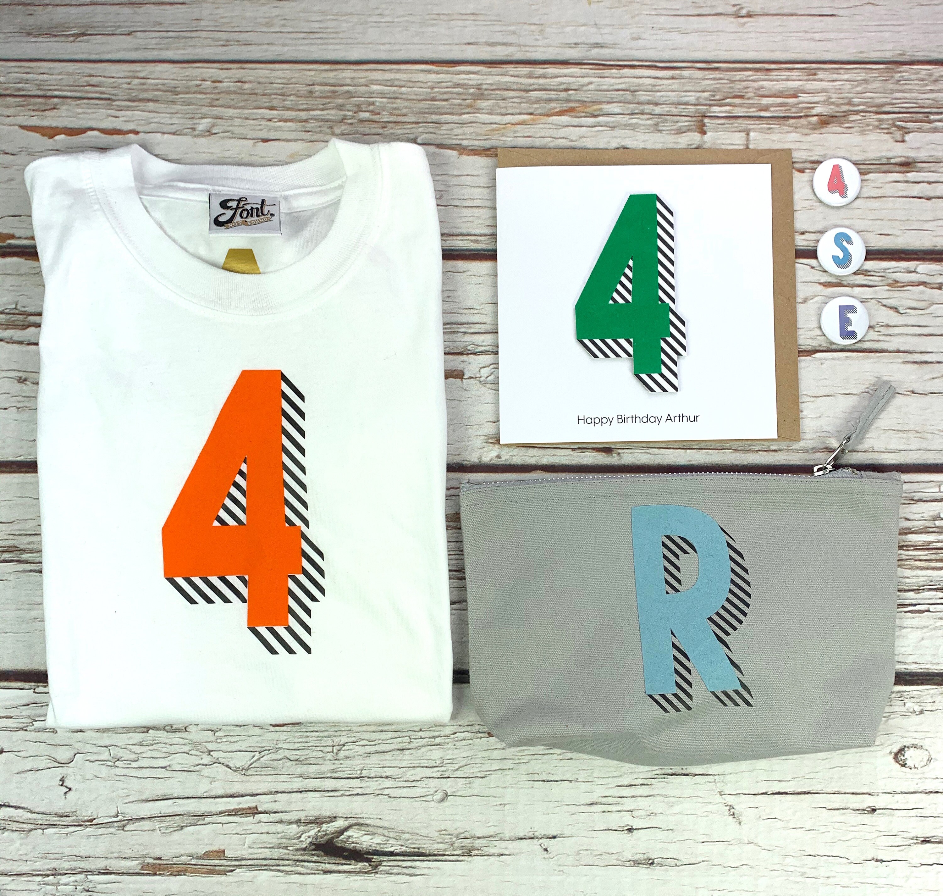 Handmade Number Birthday Card. Personalised Greetings. | Etsy