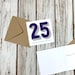 Handmade Number Birthday Card. Personalised Greetings. - Etsy