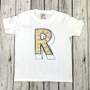Baby Letter T-shirt. Choose Your Baby's Initial. Personalised Monogram ...