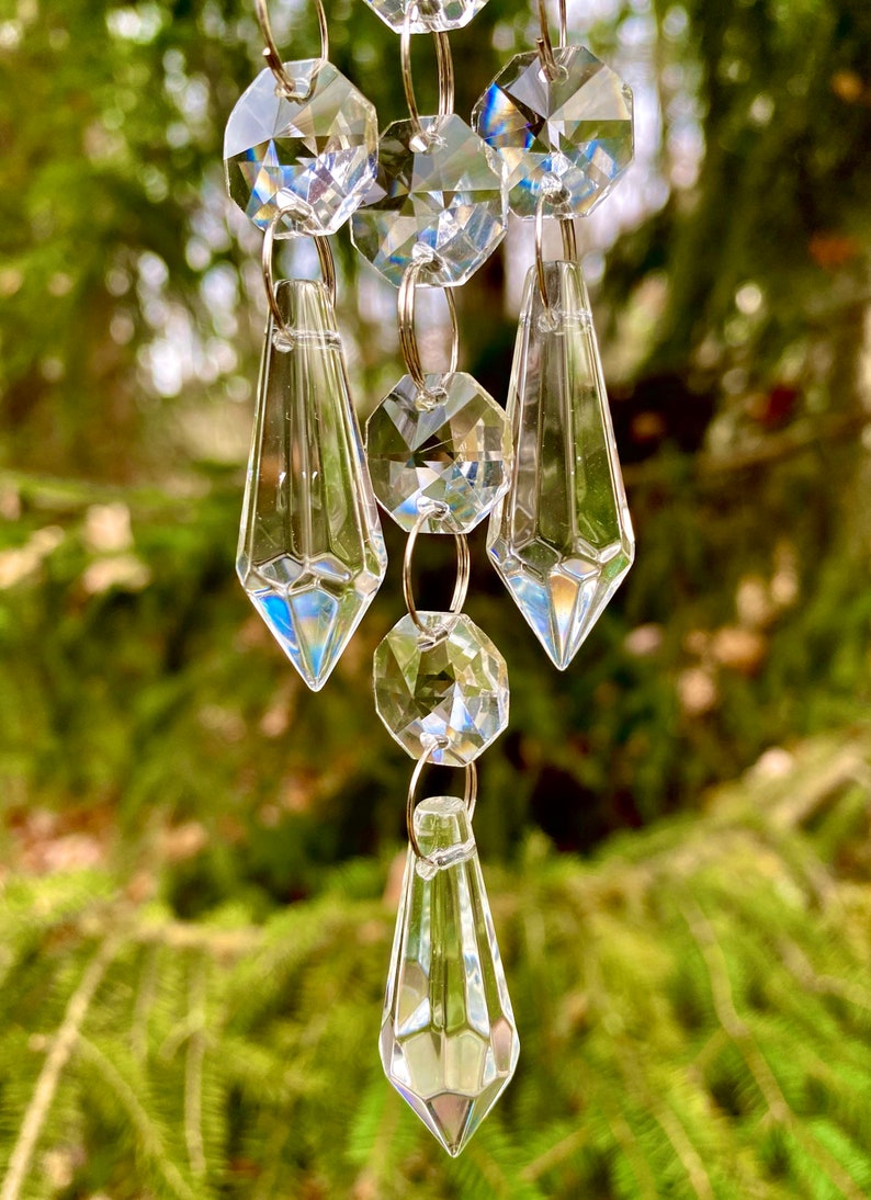 Small Crystal Sun Catcher Hanging Crystals Hanging Prisms | Etsy