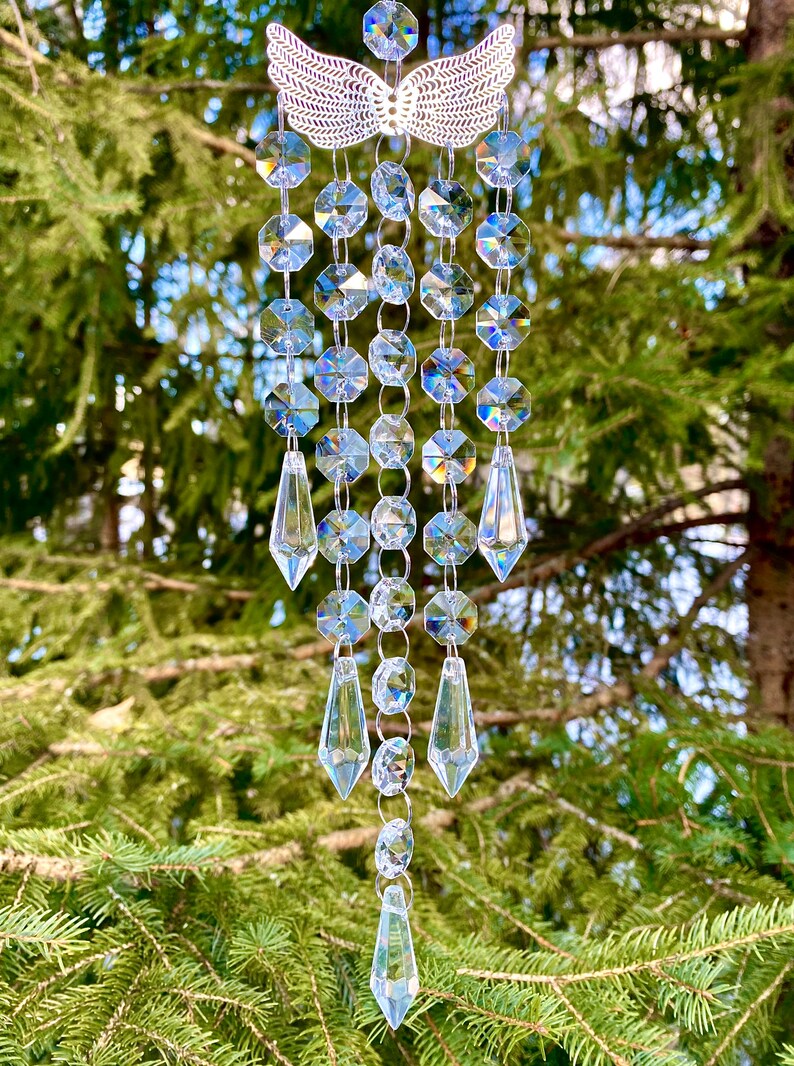 Angel Sun Catcher Crystal Sun Catcher Angel Decor Hanging - Etsy