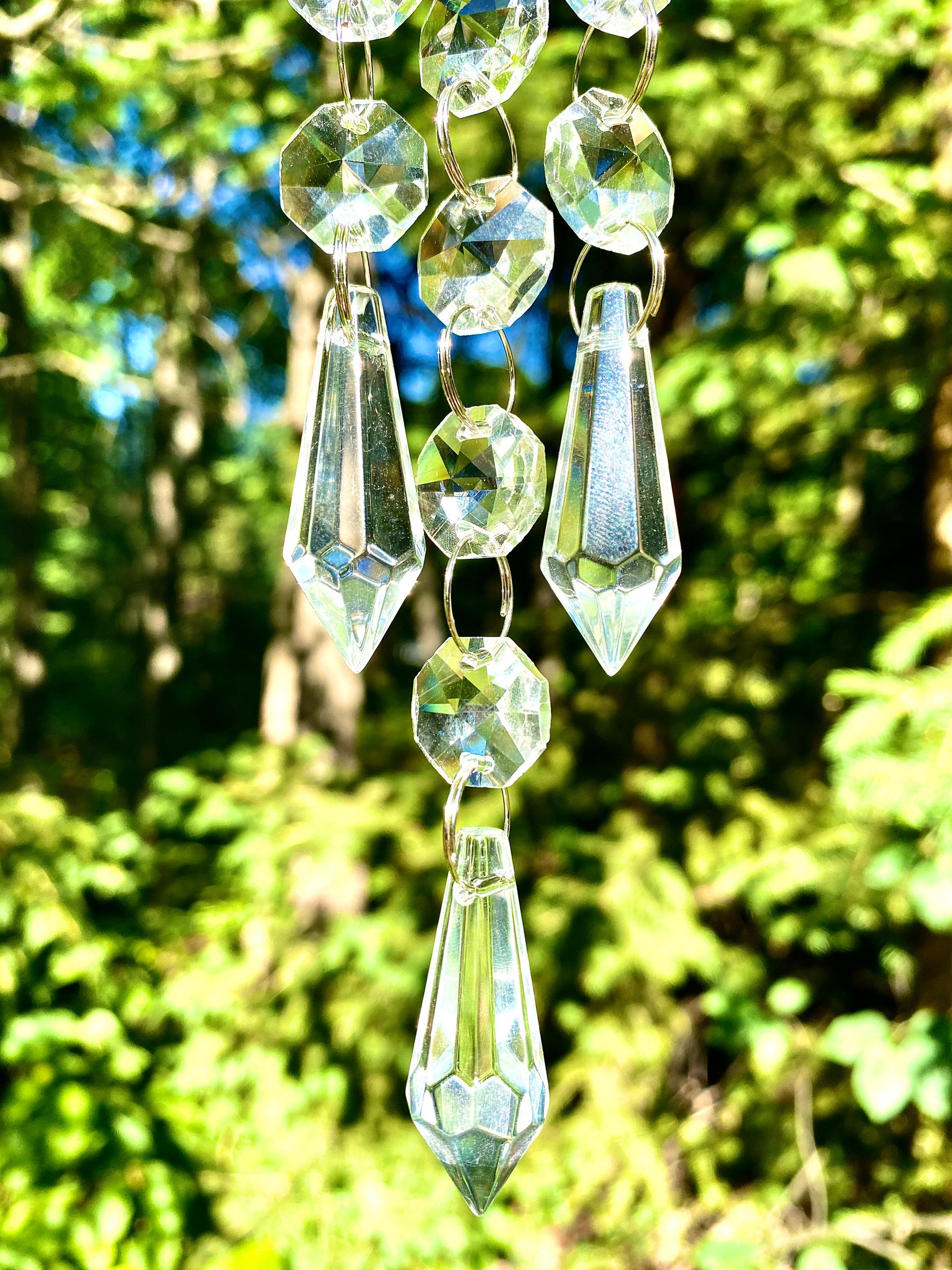 Crystal Sun Catcher, Crystal Sun Catcher, Hanging Prisms, Hanging ...