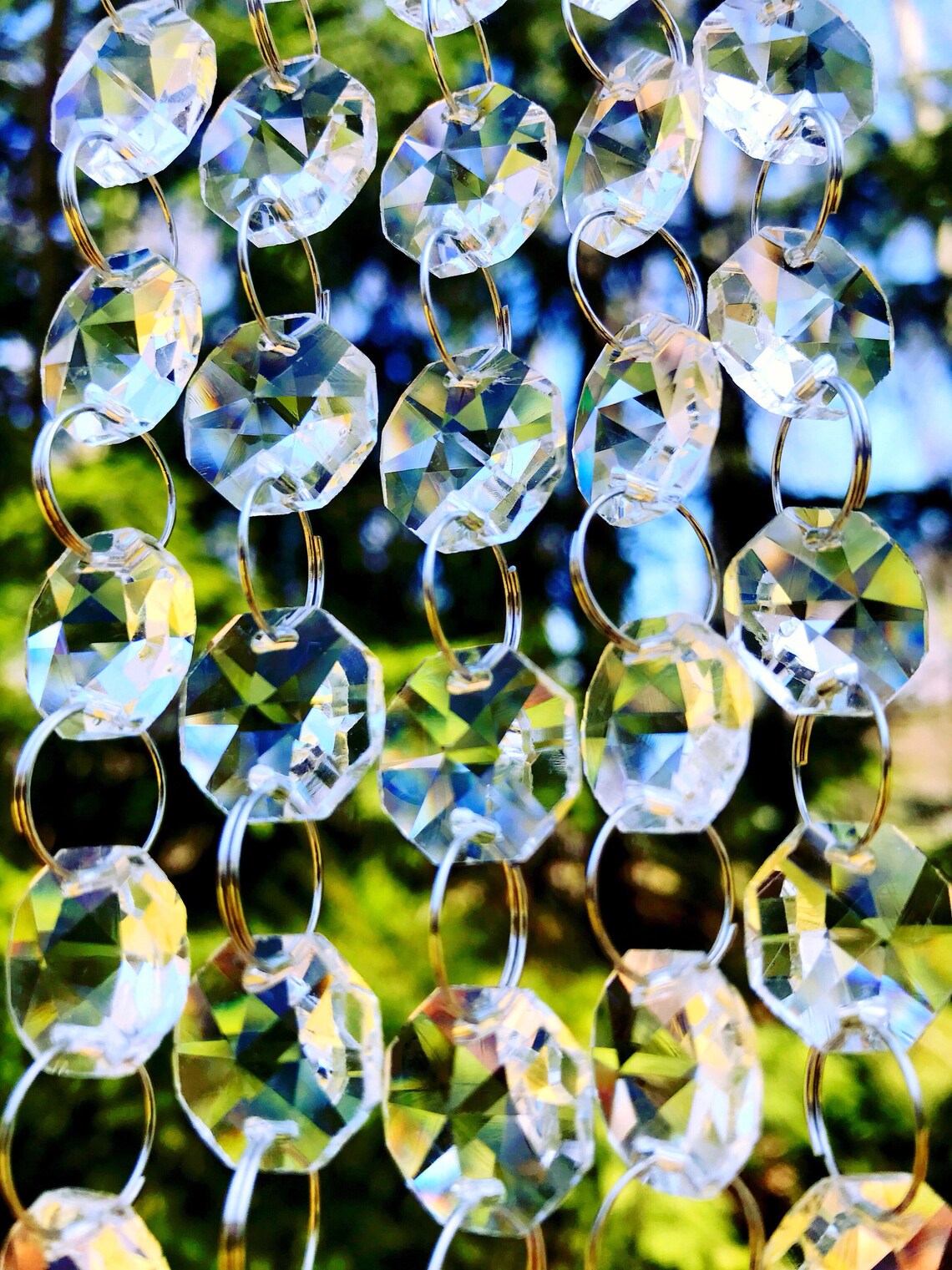 Crystal Sun Catcher, Handmade Crystal Gift, Unique Light Catcher, Boho ...