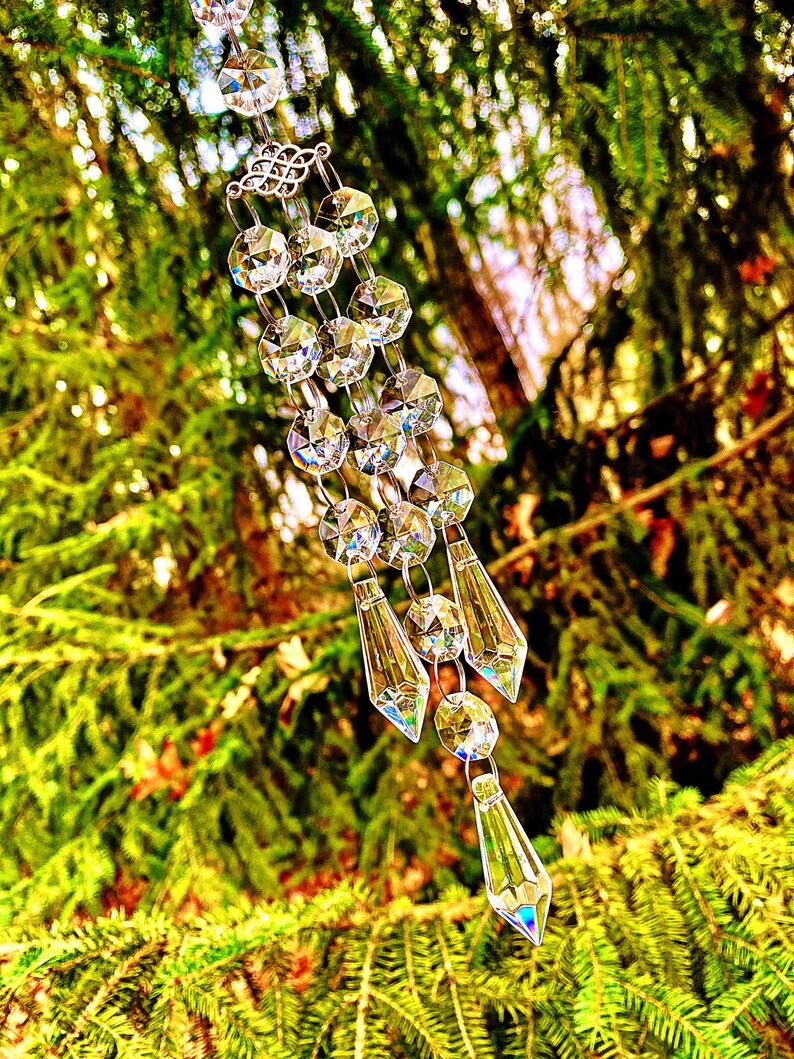 Small Crystal Sun Catcher Hanging Crystals Hanging Prisms | Etsy