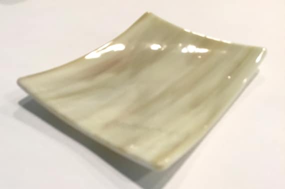 Teaspoon Dish Creamytan Streak Stained Glass Jewelry Ring Dish | Etsy