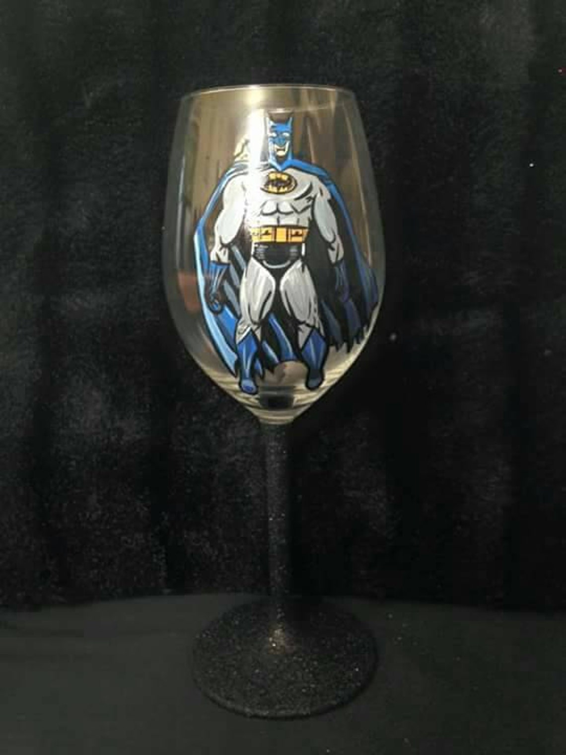 Batman and Robin Wine Glass - Etsy