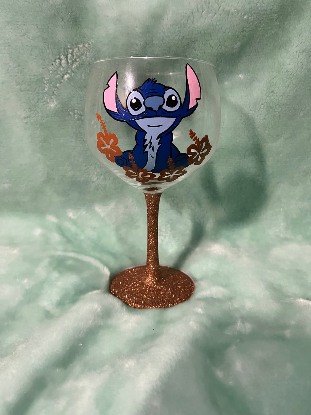 Stitch Hand Painted Gin Balloon Glass - Etsy