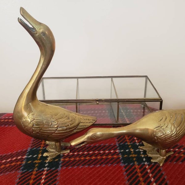 Brass Duck Figurines - Etsy