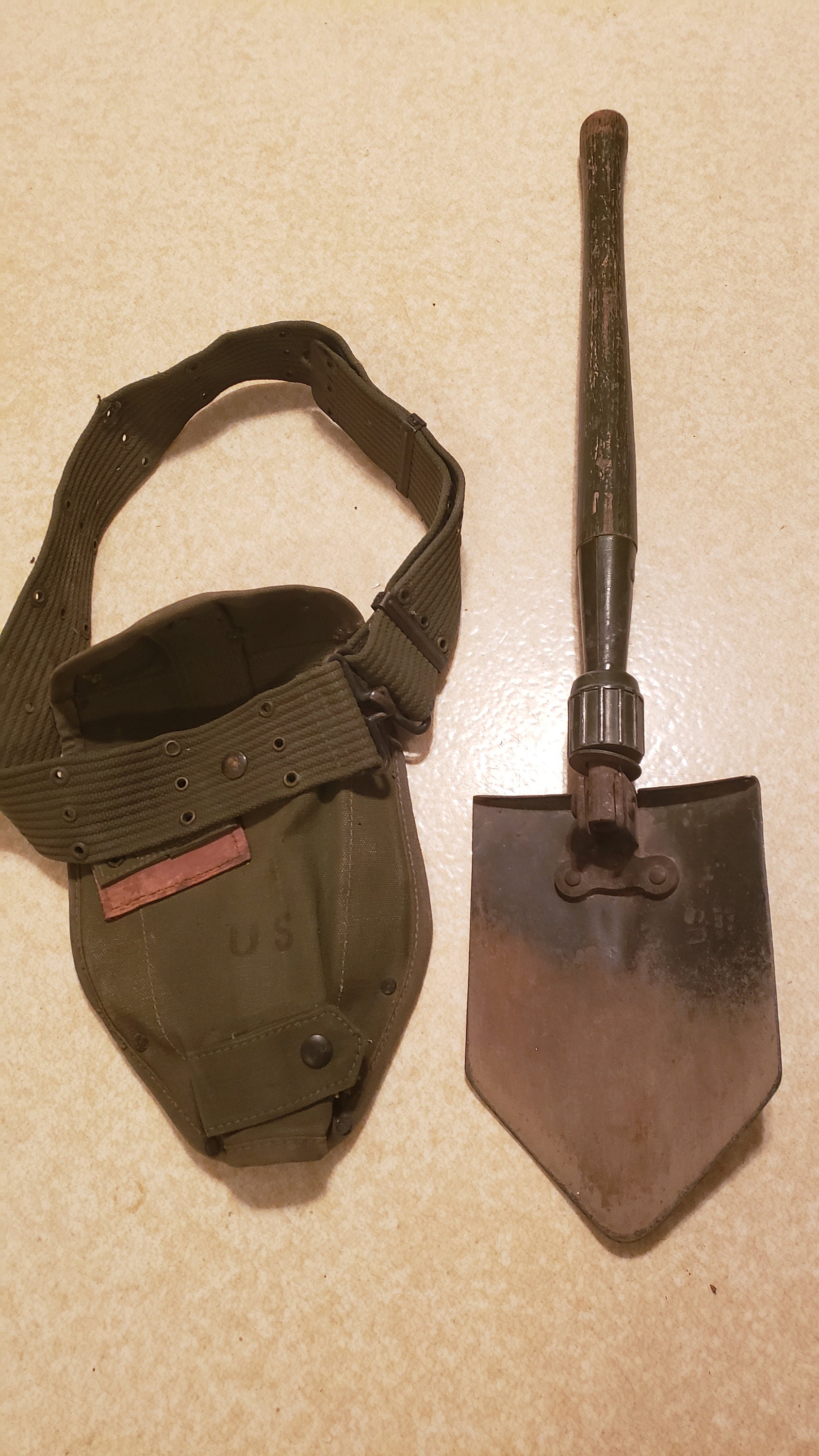 Us army folding shovel store