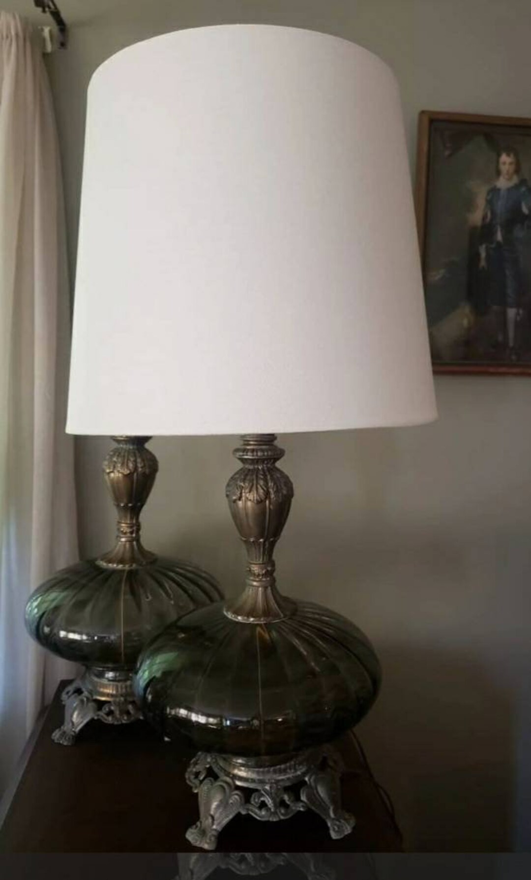 WHITE 13" X 16" Lamp Shades Pair - Etsy